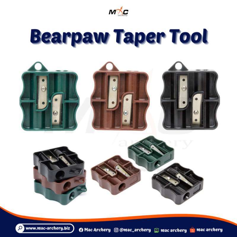 Jual Bearpaw Sharpener Wooden Shaft Taper Tool-arrow Bambu Kayu Di ...