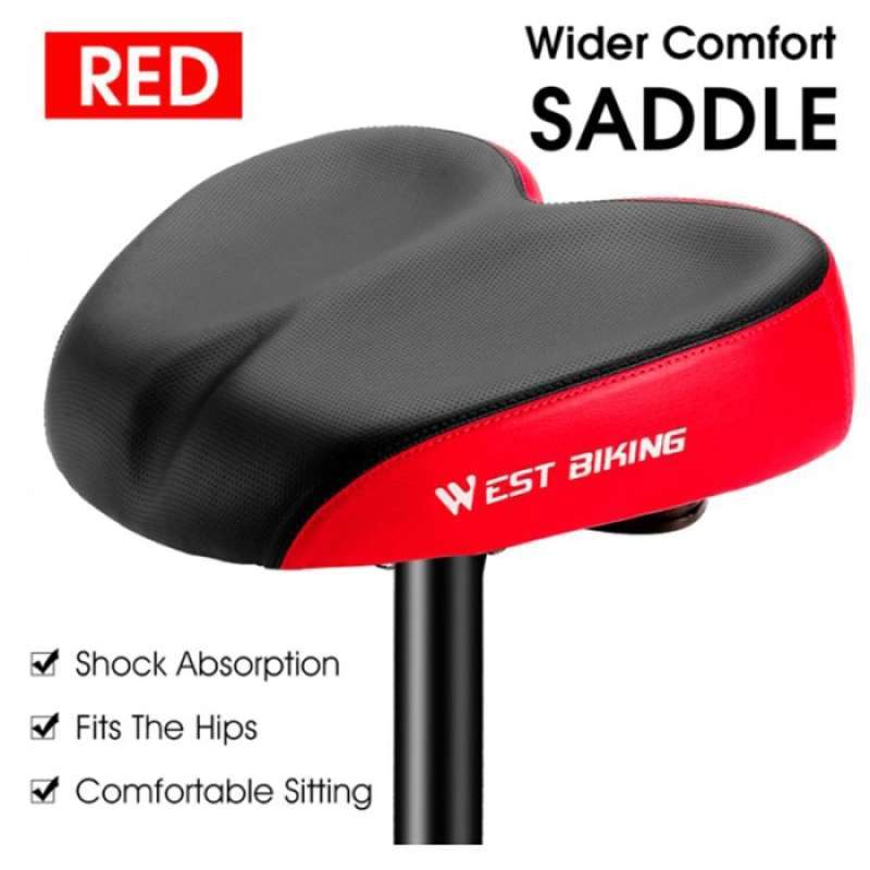 Jual West Biking Yp0801133 Sadel Jok Sepeda Listrik Mtb Seli Lebar ...