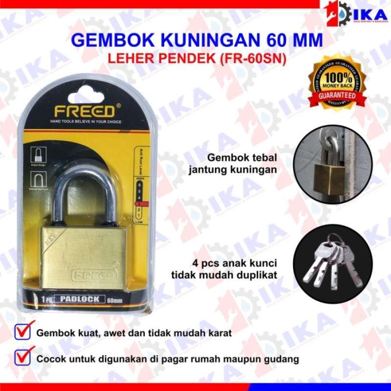 Promo Gembok Anti Rust / Cut / Maling / Freed Asli 100% (gold Plated ...