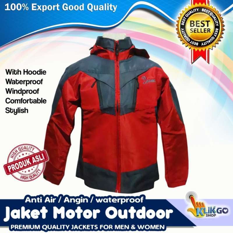 Promo Jaket Motor Harian Anti Air / Anti Angin / Jaket Outdoor Premium ...