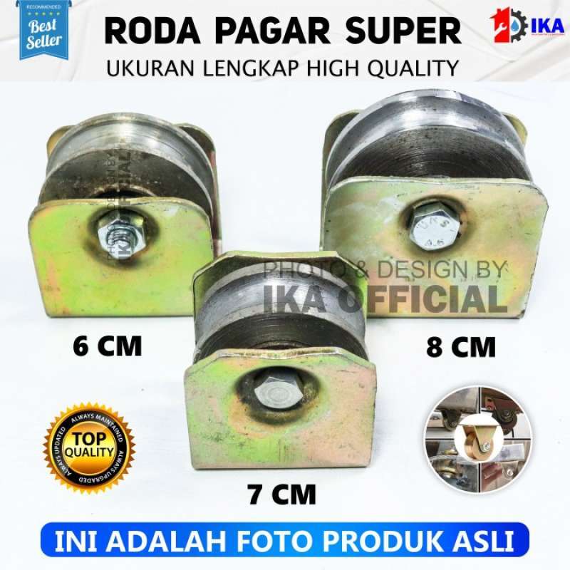 Promo Roda Pagar Roda Bubut Besi Super As Ukuran - Rell Siku + Bulat ...