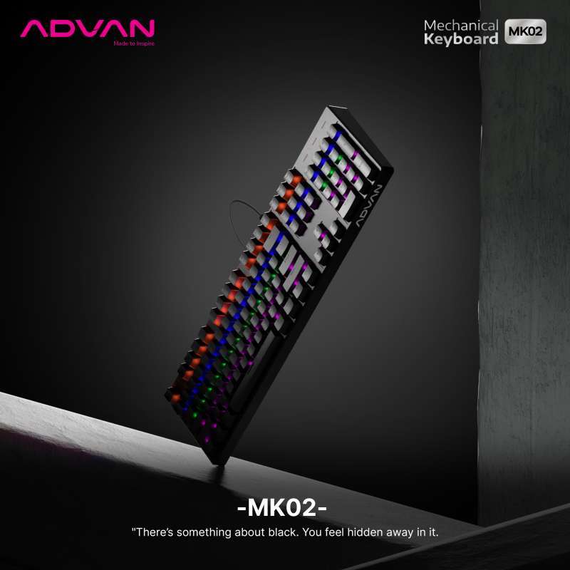 Promo Mechanical Keyboard Advan Mk02 Gaming Keyboard Tkl Rgb Backlit ...