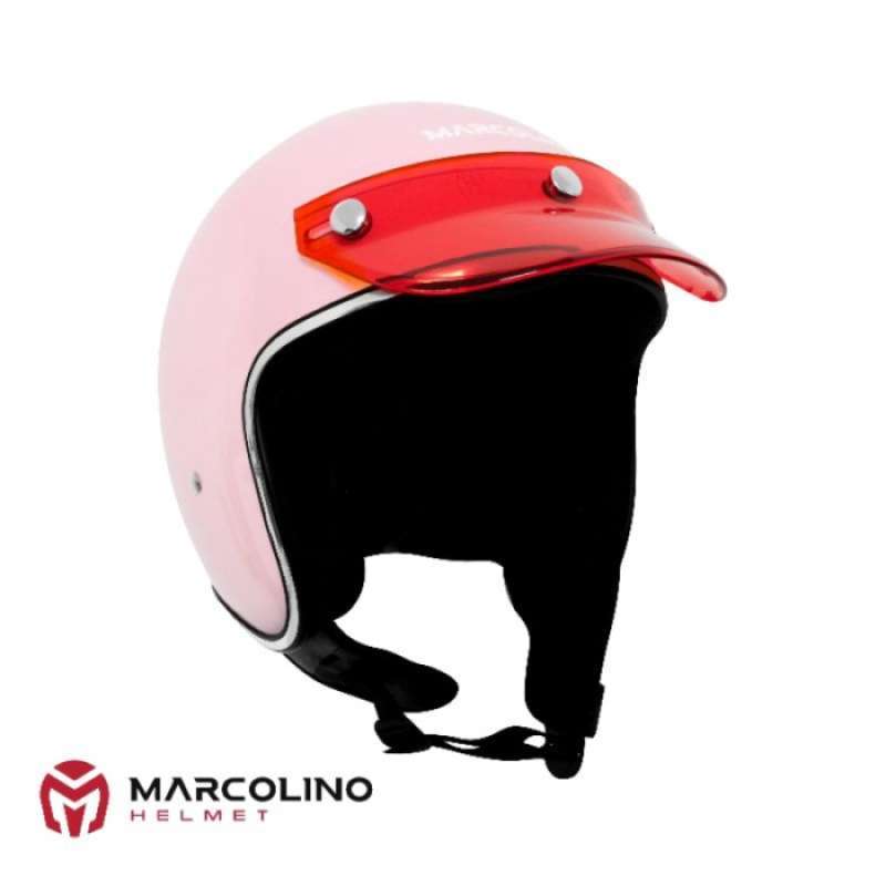 Jual Helm Bogo Retro Marcolino Classic Edition Pink Pastel Sni By Jmc ...