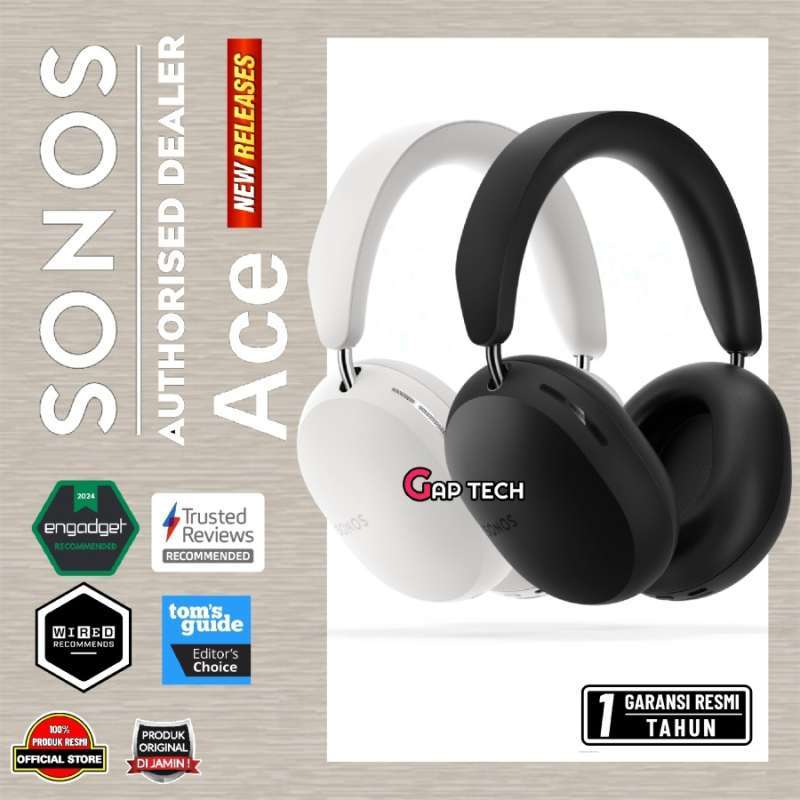 Jual Sonos Ace Wireless Over Ear Headphones With Noise Cancelling ...