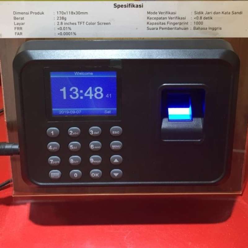 Jual Mesin Absensi Fingerprint Standalone Portable Tanpa Komputer Di ...