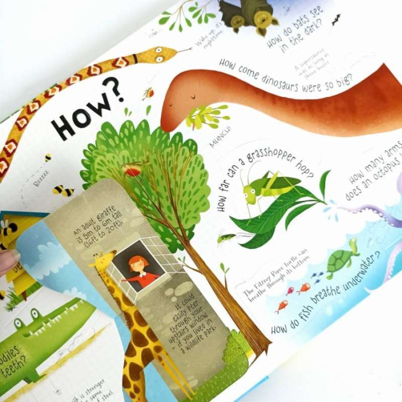 Promo Usborne Lift-the-flap Questions And Answers About Animals Diskon ...