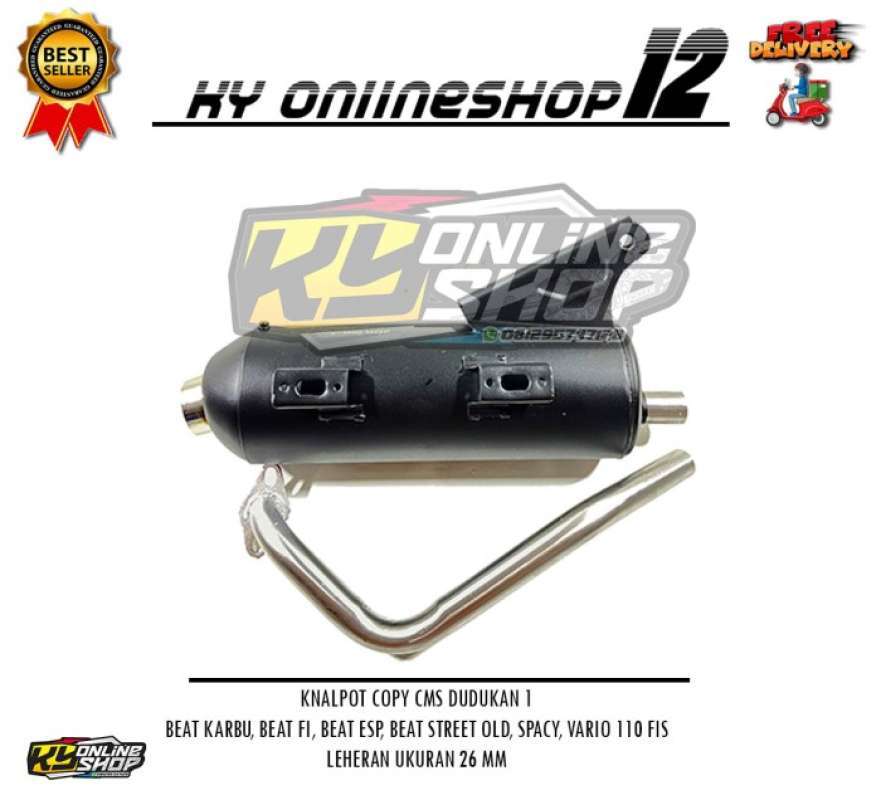 Promo Knalpot Copy Cms Dudukan 1 Scoopy Esp / Zrc Spek Standar Adem ...