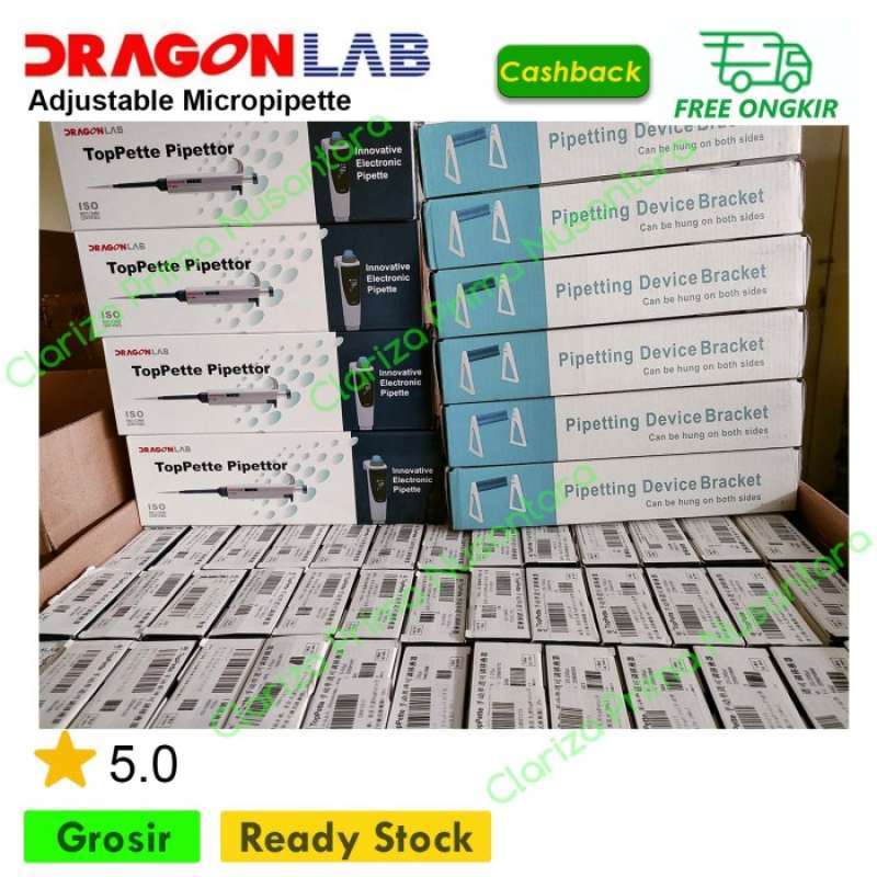 Promo Micropipette 5-50 Ul Dragonlab Mikropipet Adjustable Micropipet Diskon 23% Di Seller ...
