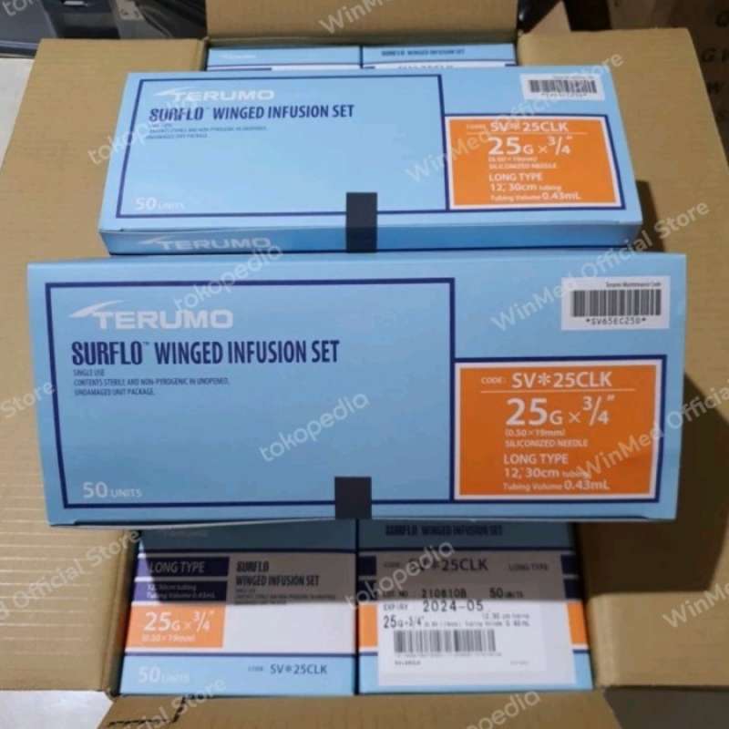 Promo Terumo Surflo Winged Infusion Set 25g / Wing Needle 25 Terumo ...
