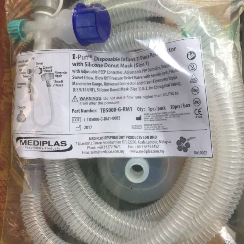 Promo I Puff Disposable Infant Resusitasi T Piece Resuscitator With ...