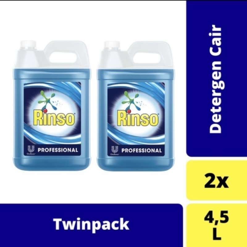 Promo Rinso Matic Professional 5 Liter Deterjen Untuk Laundry Twin Pack ...
