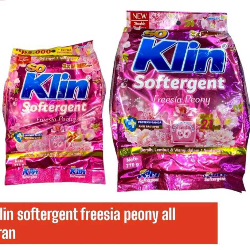 Jual So Klin Softergent Freesia Peony All Ukuran Di Seller Wahyu Jaya ...