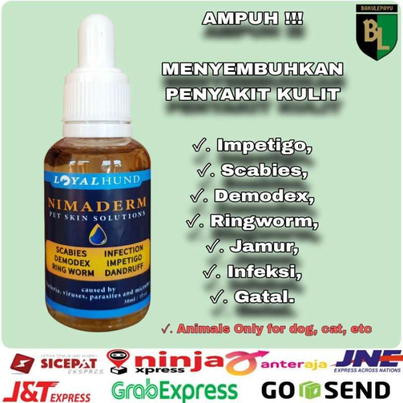 Promo Obat Kulit Kucing Anjing Nimaderm Jamur Scabies Ringworm Demodex ...