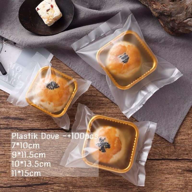 Jual Plastik Kue Mooncake Cookies Dove Transparant 100pcs Berbagai ...