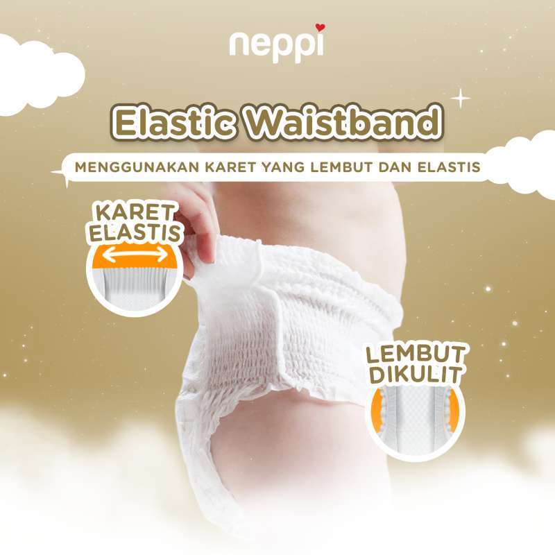Promo Neppi Popok Bayi Celana Diapers Pants - Xxl 18 + Neppi Tissue ...