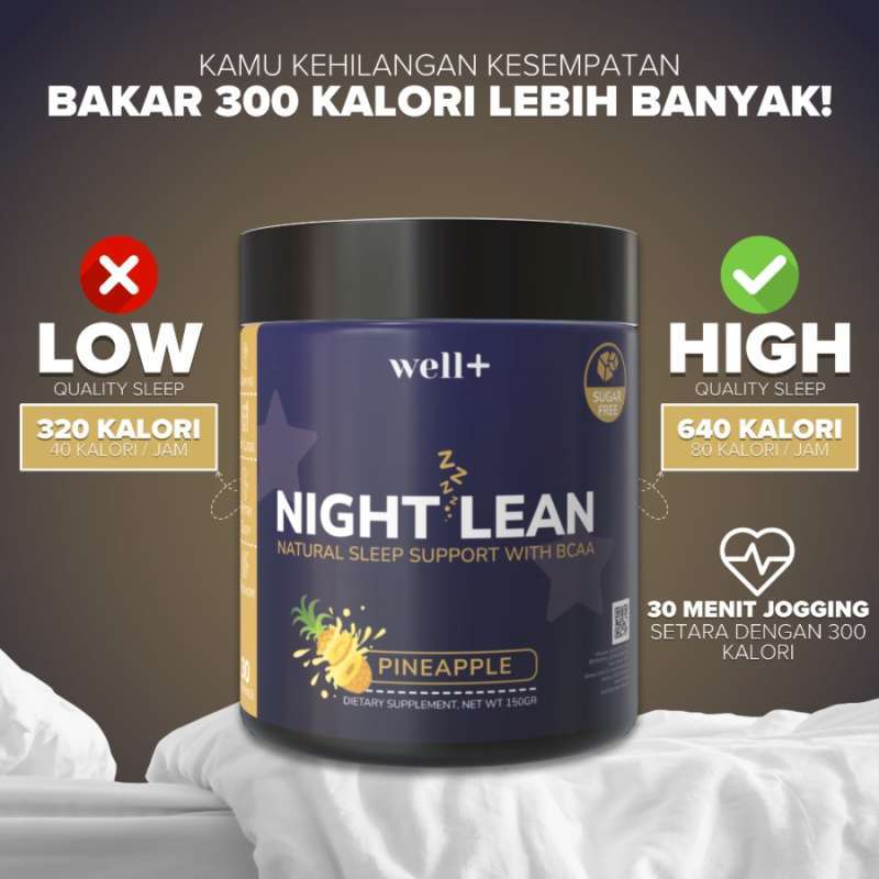 Jual Well+ Night Lean Sleep Support Fat Burner 150 Gram 30 Servings Di ...