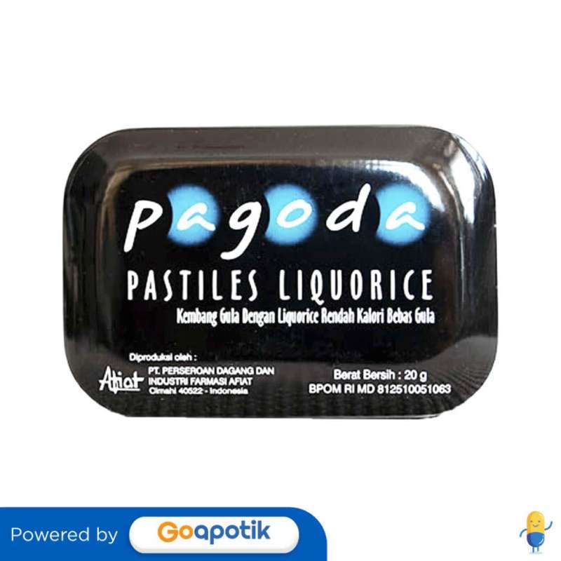 Jual Pagoda Pastilles Rasa Liquorice 20 Gram Kaleng Di Seller Apotek ...