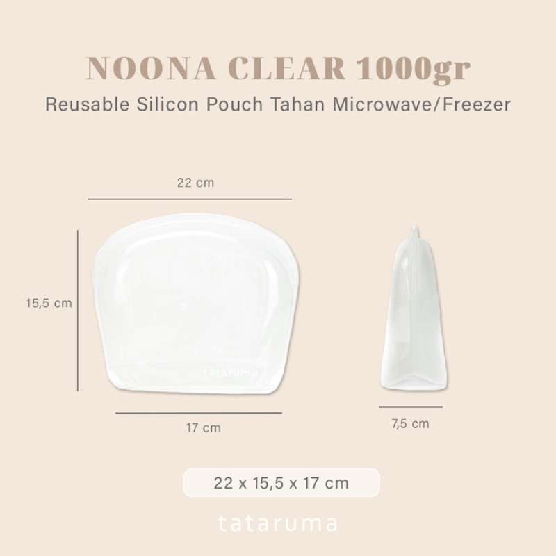 Jual Noona - Premium Reusable Silicone Pouch Foodgrade Tahan Panas ...