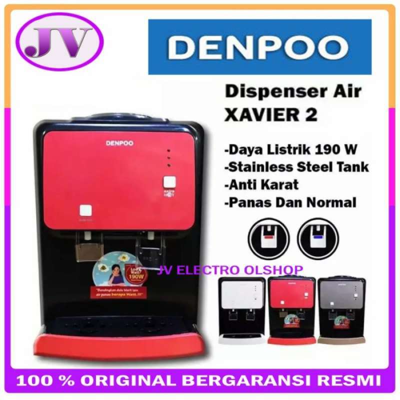 Jual Dispenser Denpoo Xavier 2 / Denpoo Dispenser Air Panas Dan Normal ...
