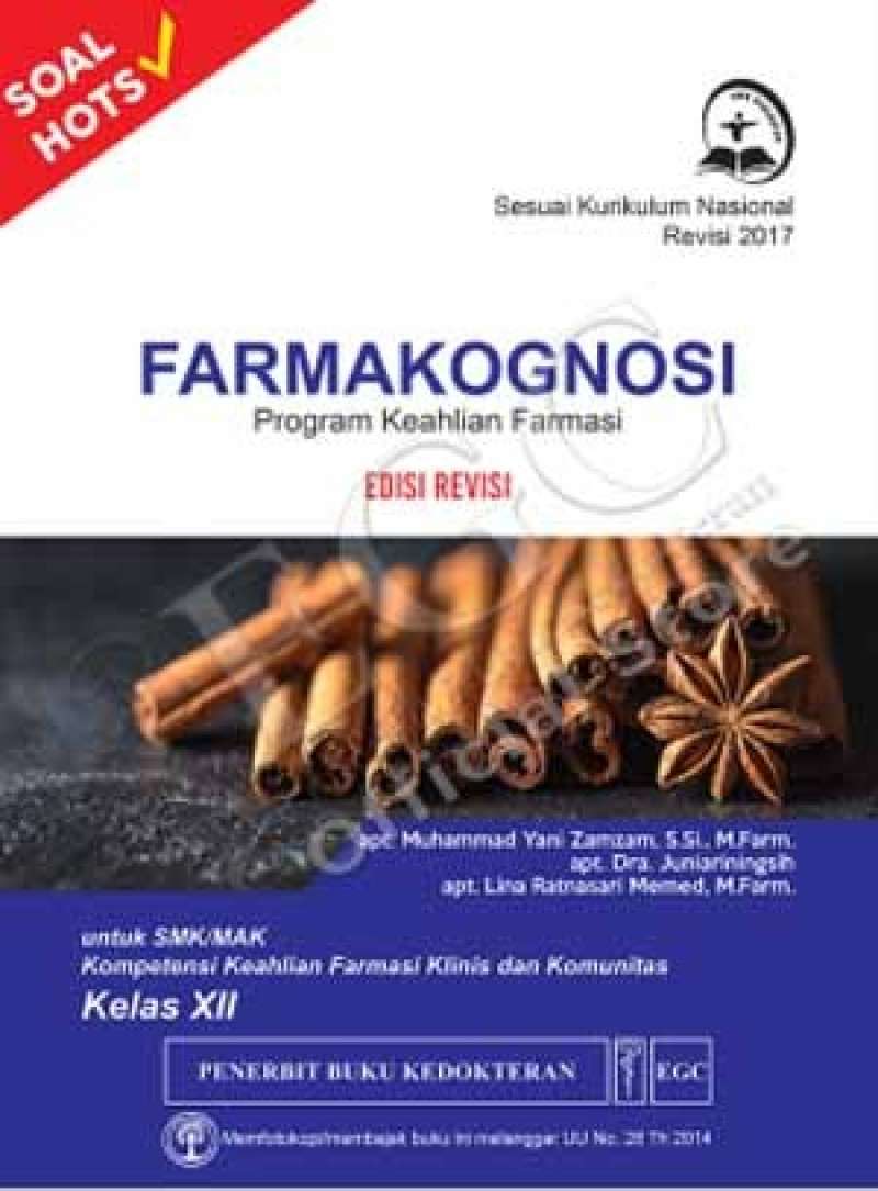 Promo Buku Farmakognosi Kelas Xii Edisi Revisi Diskon 23% Di Seller Zawaru Store - Tanah Tinggi ...