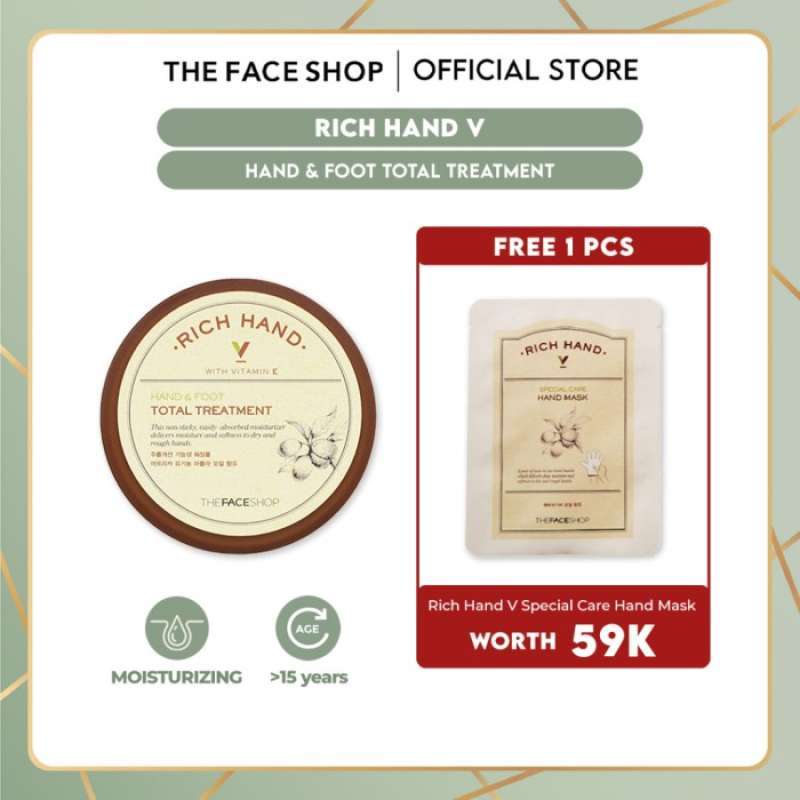 Jual The Face Shop Rich Hand V Hand & Foot Total Treatment Di Seller ...
