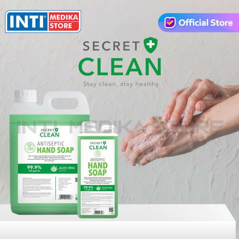 Jual Secret Clean - Hand Soap Antiseptic 5 Liter | Sabun Cuci Tangan 5 ...