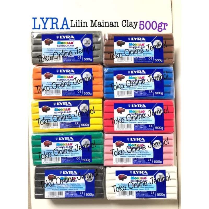 Promo 500gr Clay Plastisin Lilin Mainan Lyra Modello Schoolplast ...