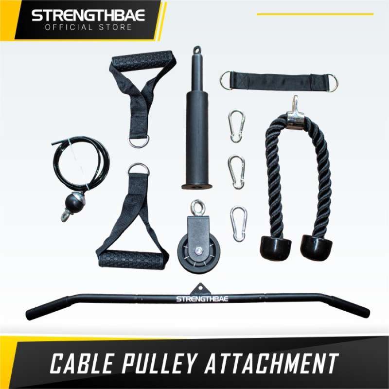 Jual Cable Pulley Attachment Strengthbae Lat Pulldown Kabel Katrol Pull ...