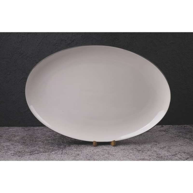 Jual Piring Keramik Oval Plate 16 Inch Cw Black Di Seller Raindrop ...