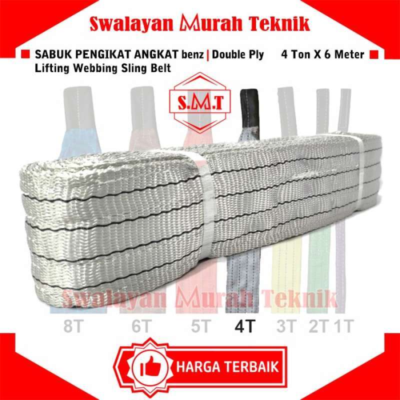 Jual Webbing Sling Benz 4 Ton X 6 Meter Webing Lifting Belt Double Ply ...