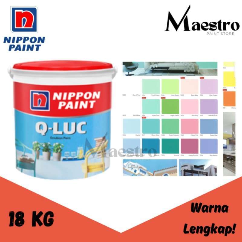Jual Cat Tembok Nippon Qluc 18kg Putih Dan Warna Lengkap - Putih Di ...