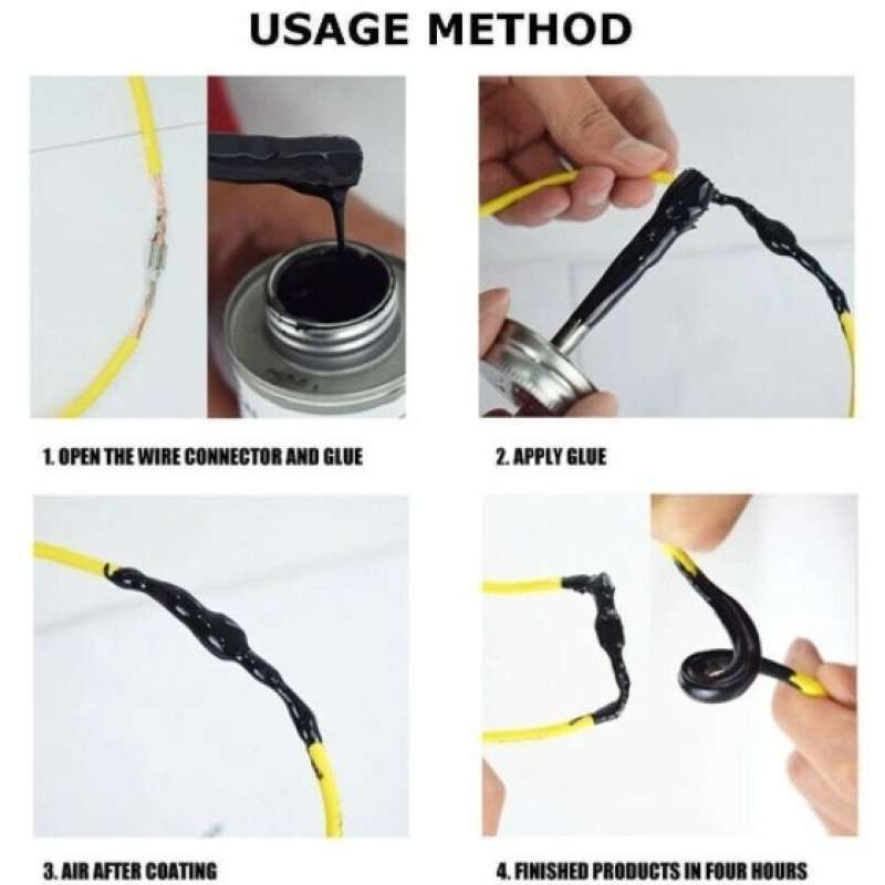 Jual Lem Kabel Listrik Isolasi Cable Tahan Panas Sealing Glue 30 Ml Di ...