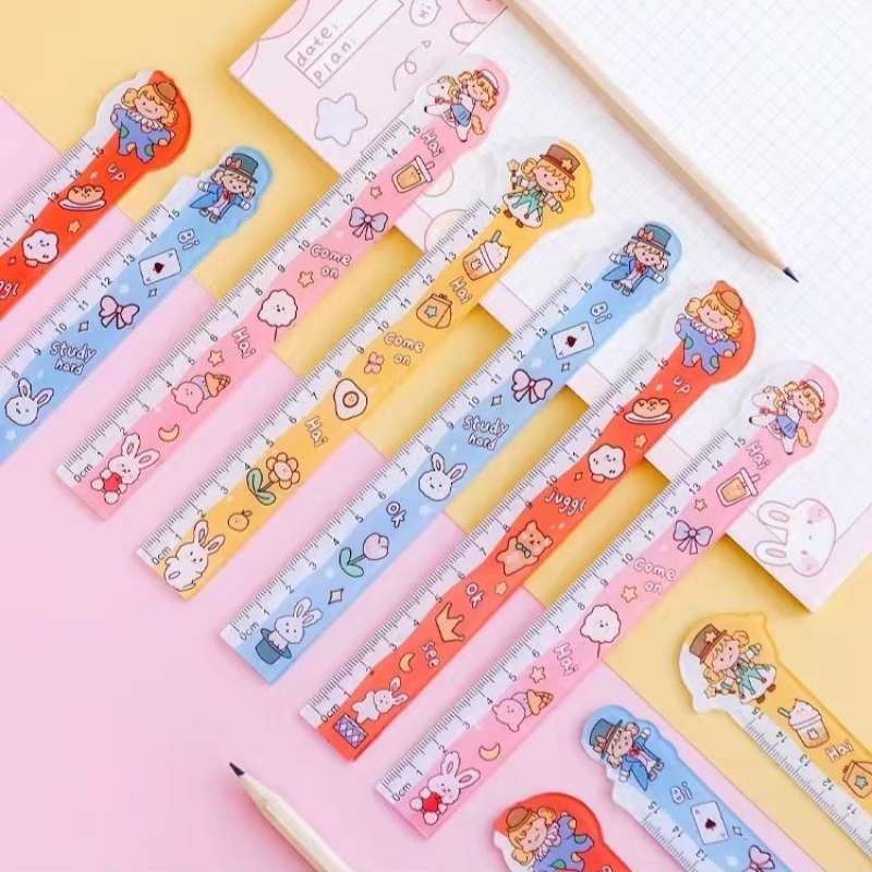 Jual Penggaris Lucu Kartun Cute Ruler 15cm Pengaris Sekolah Kantor ...