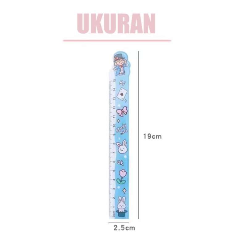 Jual Penggaris Lucu Kartun Cute Ruler 15cm Pengaris Sekolah Kantor ...