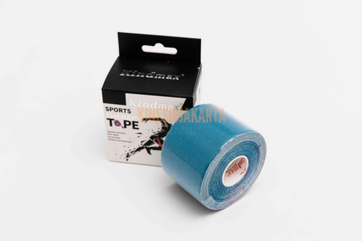 Promo Tape Kindmax 5cm X 5m Original Taping Olahraga Kindmax - Biru Tua ...