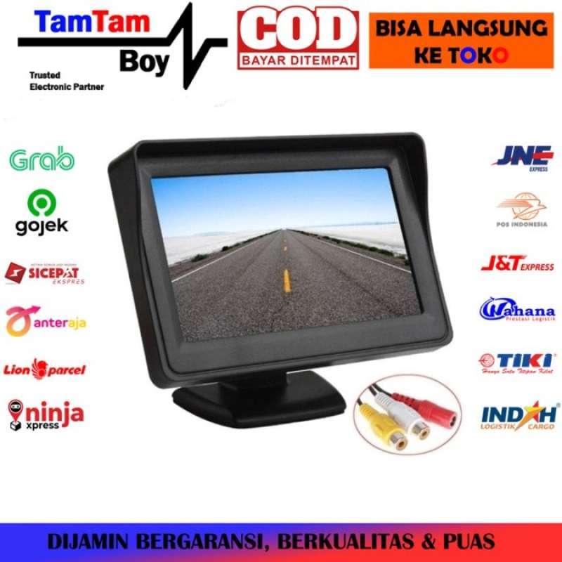 Jual Monitor Mini Rear View Tft Lcd 4.3 Inch Bisa Untuk Tv Satelit ...