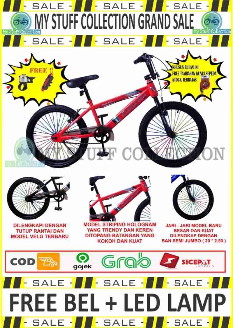 Promo Sepeda Bmx Evergreen Ukuran 20 Inch Cocok Untuk Usia 7 Thn ...