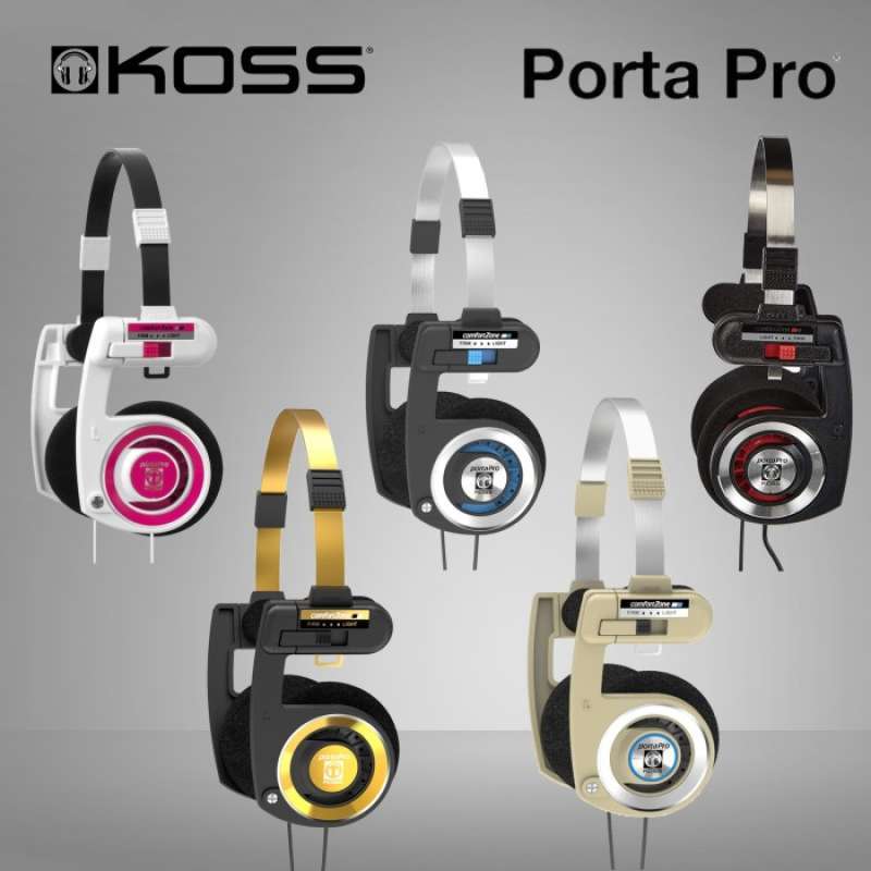 Promo Koss Porta Pro On Ear Headphones Dengan Case Kulit, Portable ...