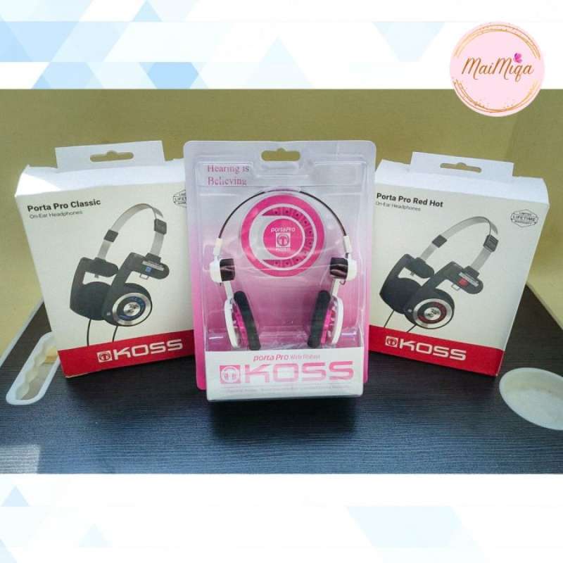 Promo Koss Porta Pro On Ear Headphones Dengan Case Kulit, Portable ...