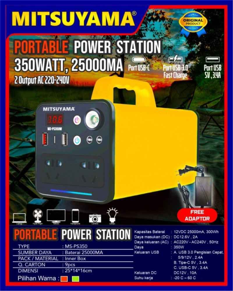 Jual Mitsuyama Portable Power Station Genset Listrik Power Daya ...