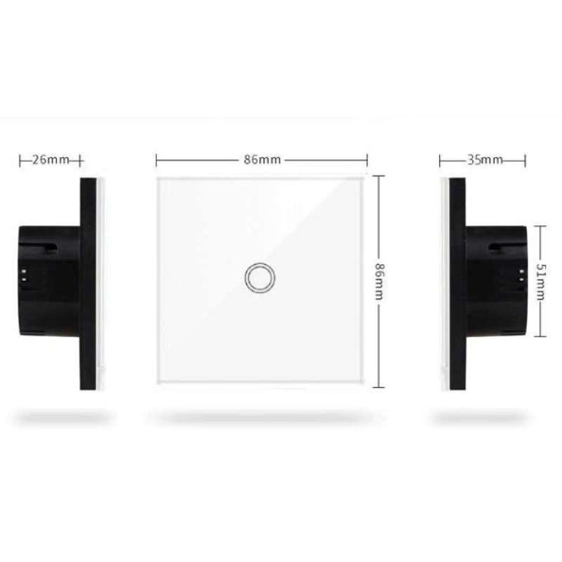 Jual Saklar Lampu Touch Screen Sentuh Luxury Hotel Elegent - 2 Swich Di ...