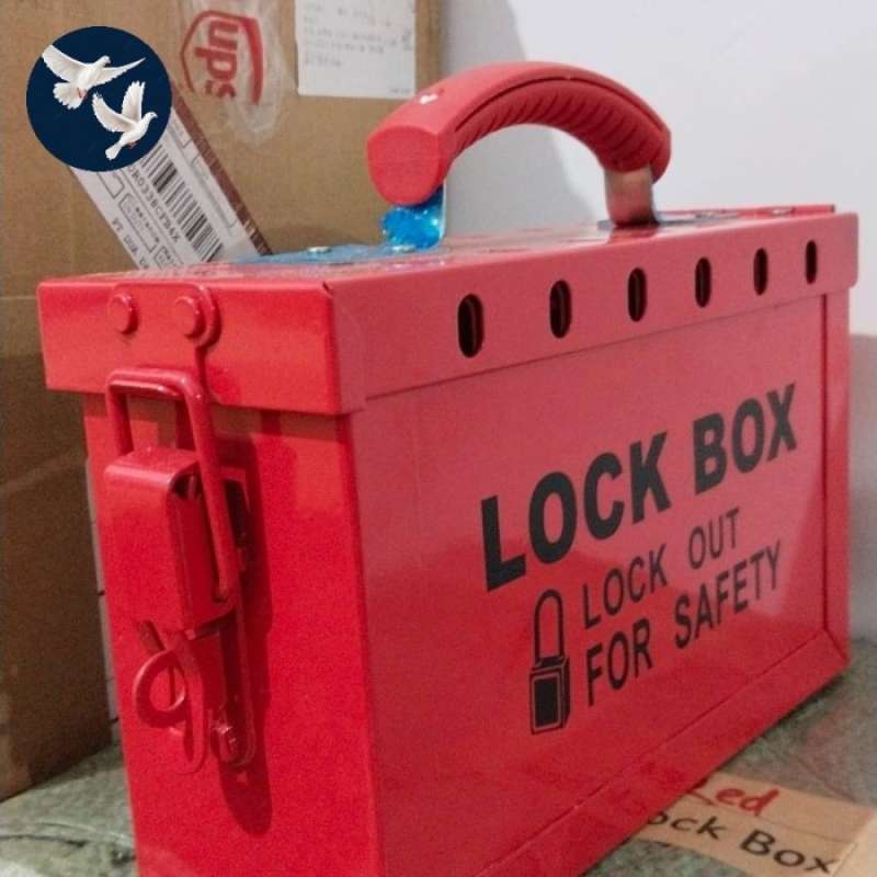 Jual Safety Loto Box For Lockout Tagout Lock Devices Up To 12 Padlocks ...