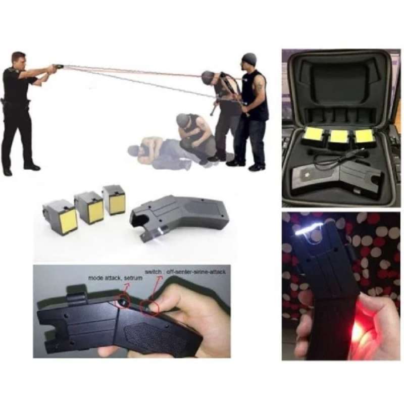 Jual Electric Shock Handheld Stungun For Long Distance Self-defense ...