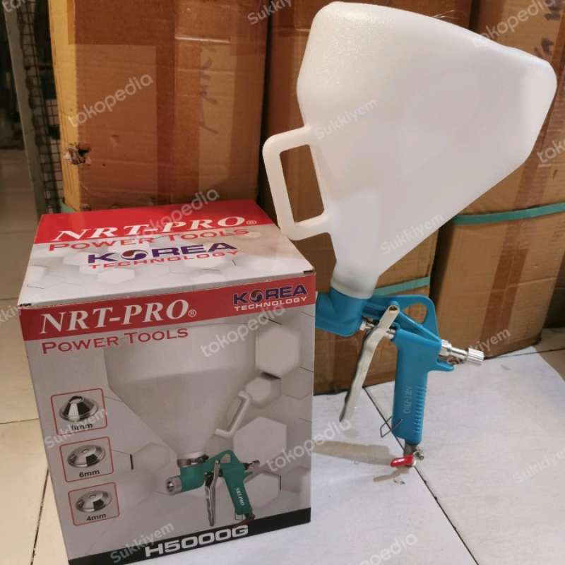 Jual Air Hopper Spray Gun H5000g Nrt-pro Alat Semprot Cat Semen Tekstur ...
