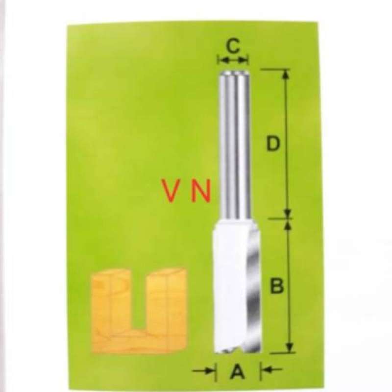 Jual Mata Profil/router Lurus 8 Mm/straight Bit Tiger Di Seller Shin ...