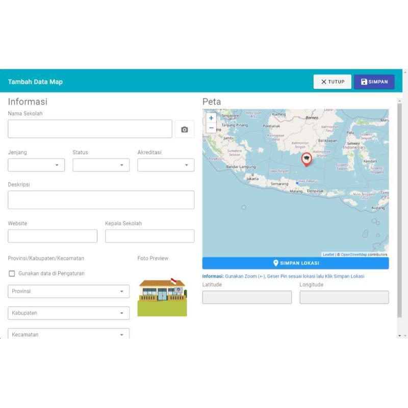 Jual Source Code Aplikasi Web Gis Sekolah Menggunakan Codeigniter 4 Dan ...