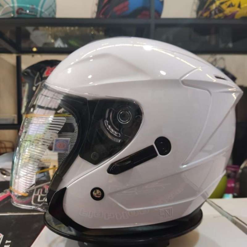 Jual Helm Half Face || G2 Optimax Solid - Cyan Blue Di Seller G2 Helmet ...