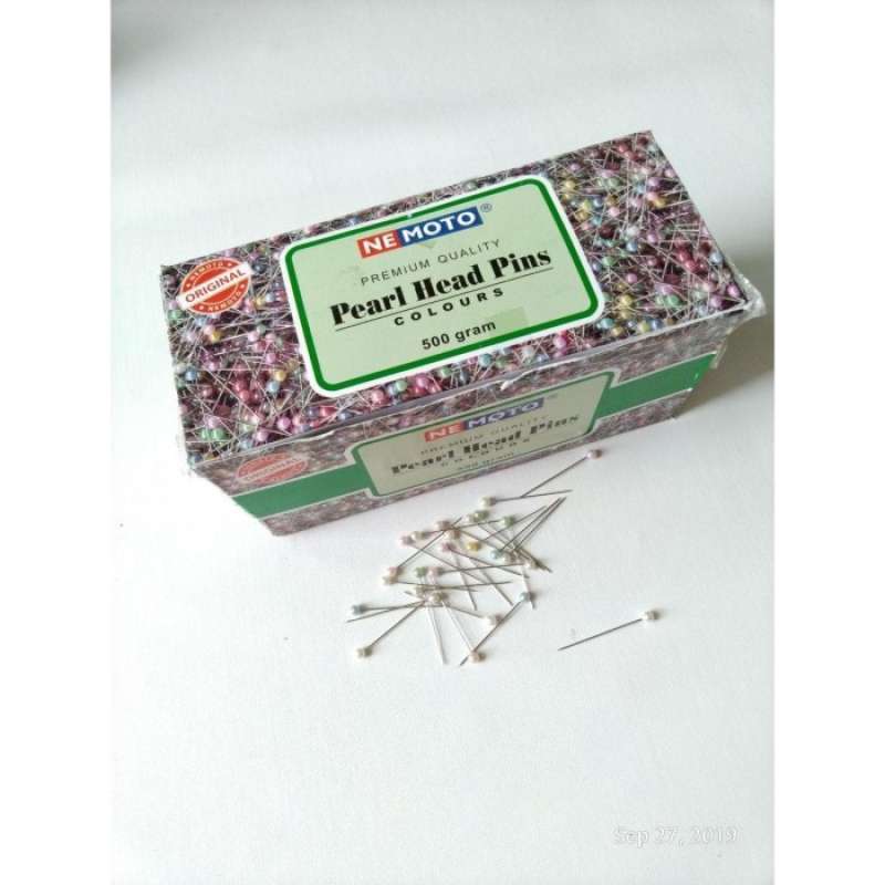 Jual Jarum Pentul Premium Besar Pastel Motek Nemoto Original - Box 500 ...