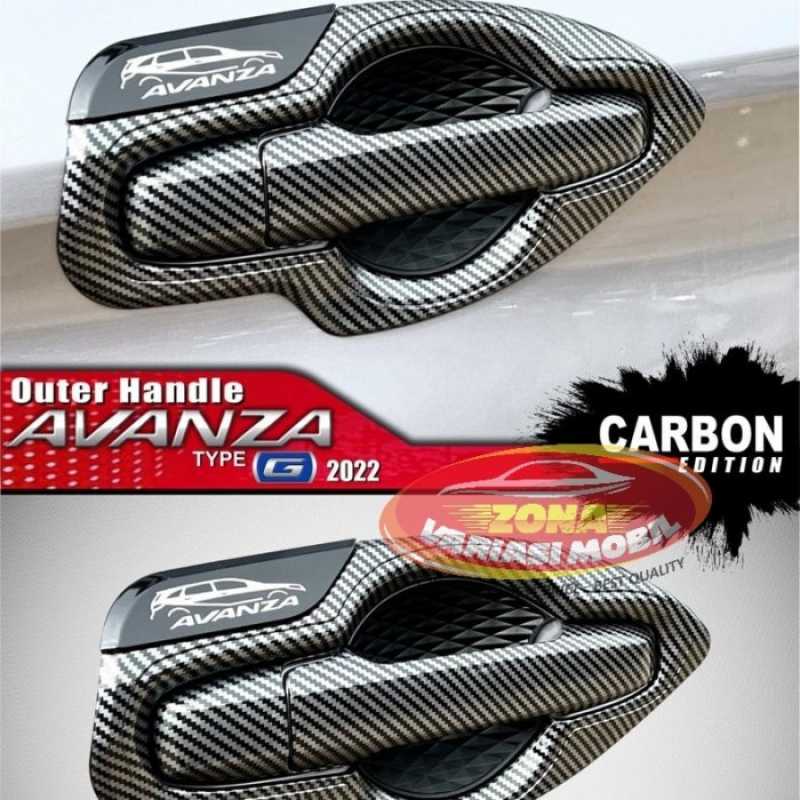 Promo Cover Door Handle Outer Pintu All New Avanza Veloz Xenia 2022 Carbon Diskon 27% Di Seller ...