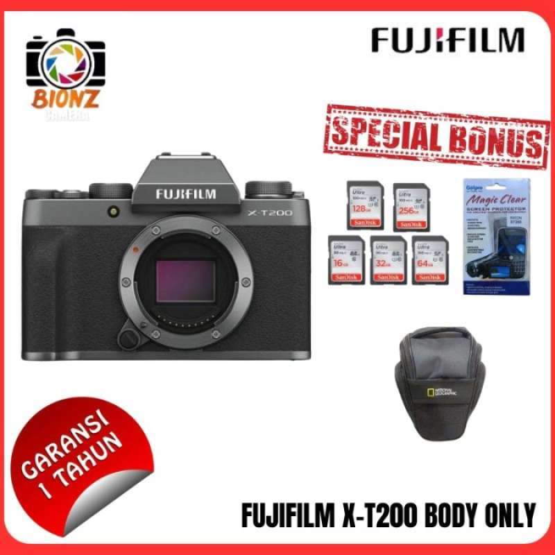 Promo Fujifilm Xt200 Body Only / Fujifilm X-t200 Body Only Diskon 23% Di Seller Ryoma Store ...